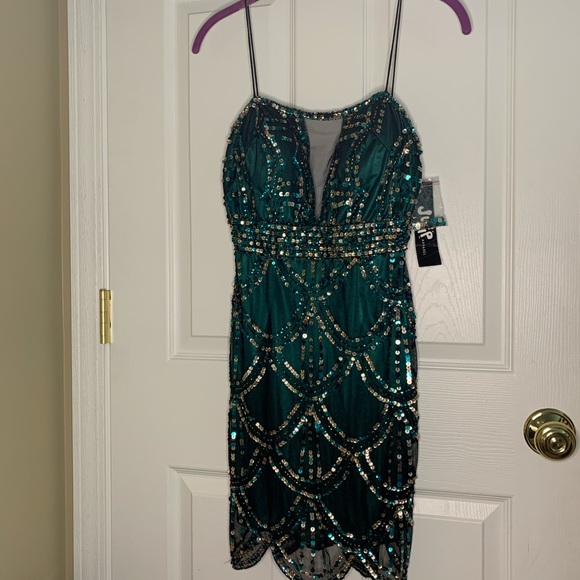 Jump | Dresses | Free Shipping Nwt Cocktail Prom Wedding Sequined Dress ...